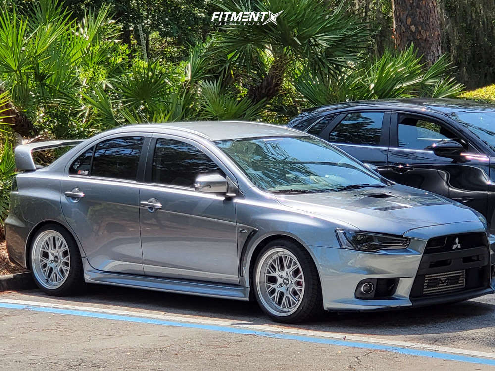 2015 Mitsubishi Lancer Evolution GSR with 18x9.5 ESR Cs11 and Vercelli ...