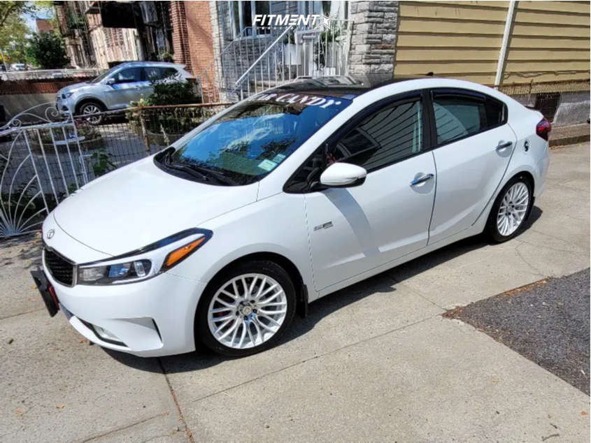 2018 Kia Forte EX with 17x7.5 DDR Zuki and Continental 215x45 on ...