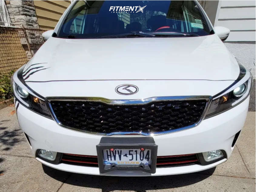 2018 Kia Forte EX with 17x7.5 DDR Zuki and Continental 215x45 on ...