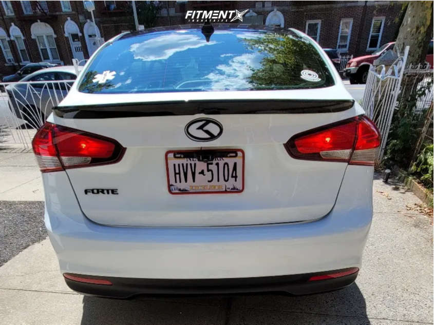 2018 Kia Forte EX with 17x7.5 DDR Zuki and Continental 215x45 on ...