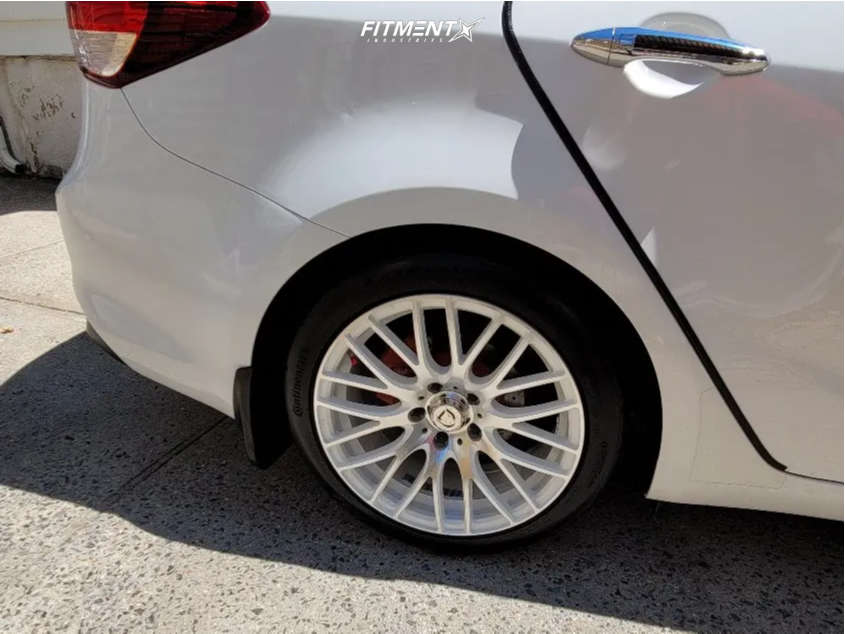 2018 Kia Forte EX with 17x7.5 DDR Zuki and Continental 215x45 on ...