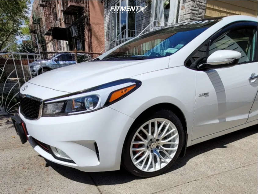2018 Kia Forte EX with 17x7.5 DDR Zuki and Continental 215x45 on ...