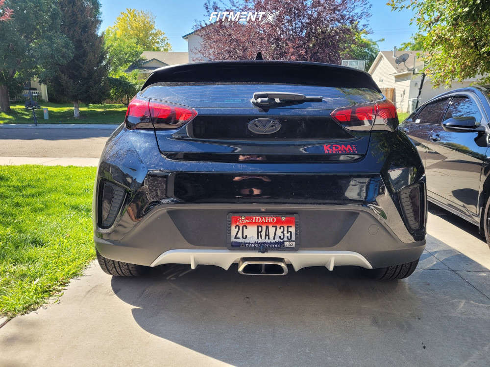 2019 Hyundai Veloster Premium with 17x7.5 NS Ns1506 and Vercelli 245x45 ...