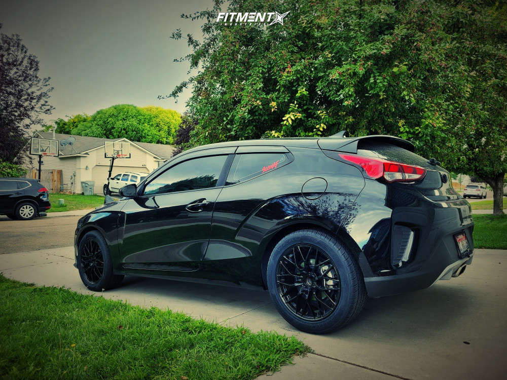 2019 Hyundai Veloster Premium with 17x7.5 NS Ns1506 and Vercelli 245x45 ...