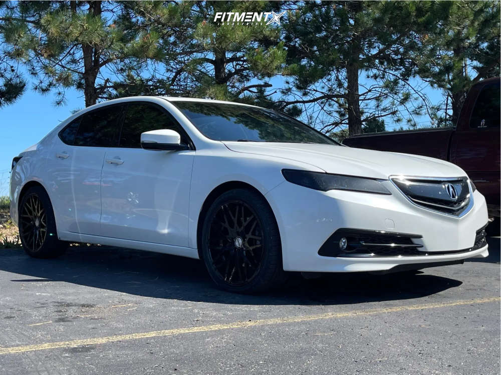 2015 Acura TLX Base with 20x8.5 Shift Spring and Continental 245x35 on ...