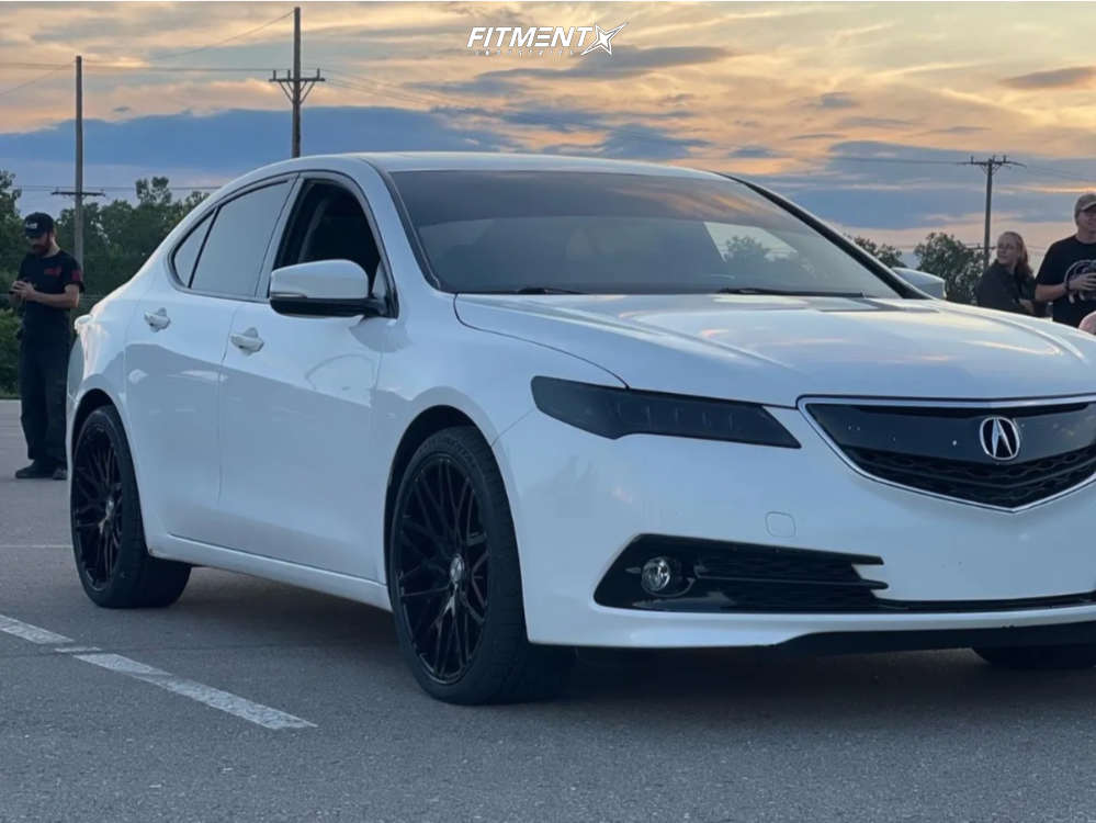 2015 Acura TLX Base with 20x8.5 Shift Spring and Continental 245x35 on ...