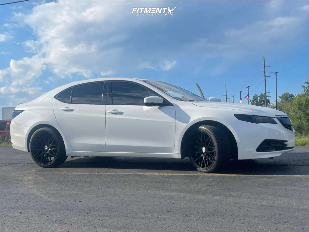 2015 Acura TLX Base with 20x8.5 Shift Spring and Continental 245x35 on ...