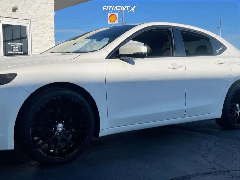 2015 Acura TLX Base with 20x8.5 Shift Spring and Continental 245x35 on ...