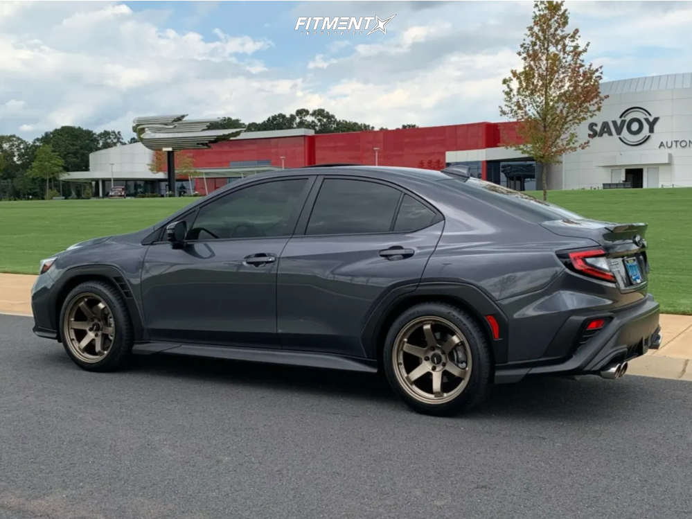 2022 Subaru WRX Limited with 18x9.5 AVID1 AV6 and Continental 255x40 on Stock Suspension ...