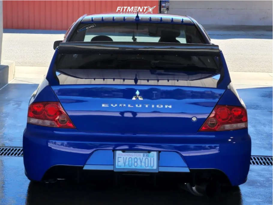 2004 Mitsubishi Lancer Evolution with 18x9.5 Gram Lights 57dr and ...