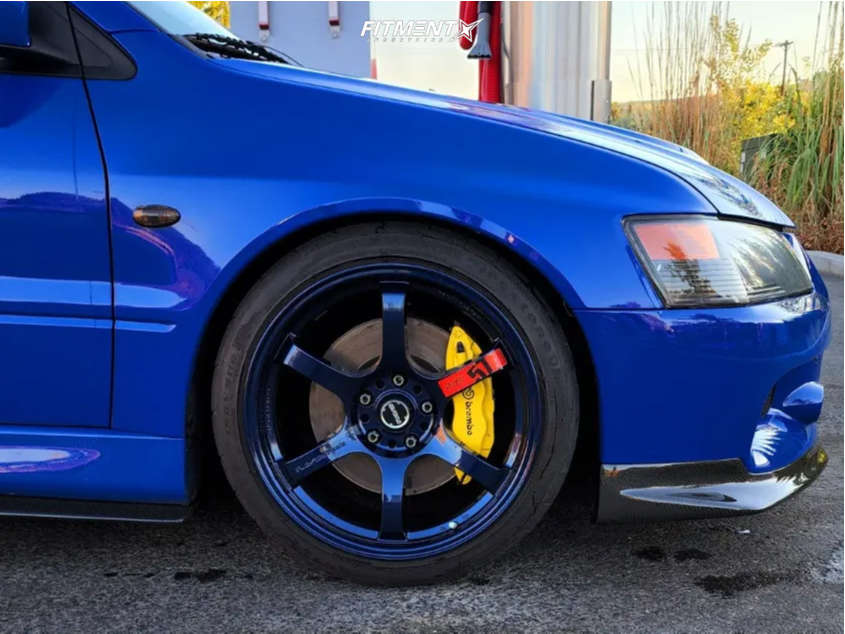 2004 Mitsubishi Lancer Evolution with 18x9.5 Gram Lights 57dr and ...