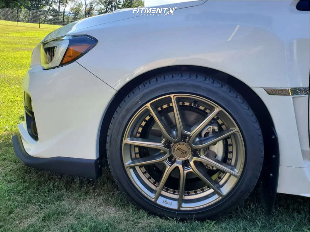 2017 Subaru WRX Limited with 18x8 Niche Dfs and Goodyear 245x40 on ...
