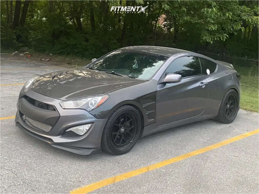 2014 Hyundai Genesis Coupe 2.0T with 19x9.5 ESR Cs2 and Nitto 245x35 on ...