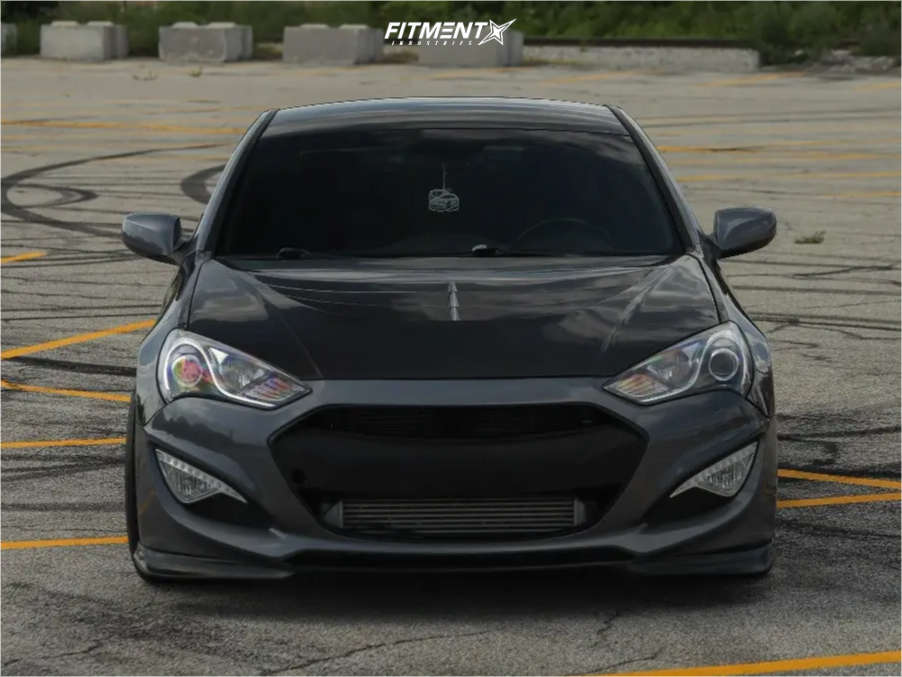 2014 Hyundai Genesis Coupe 2.0T with 19x9.5 ESR Cs2 and Nitto 245x35 on ...