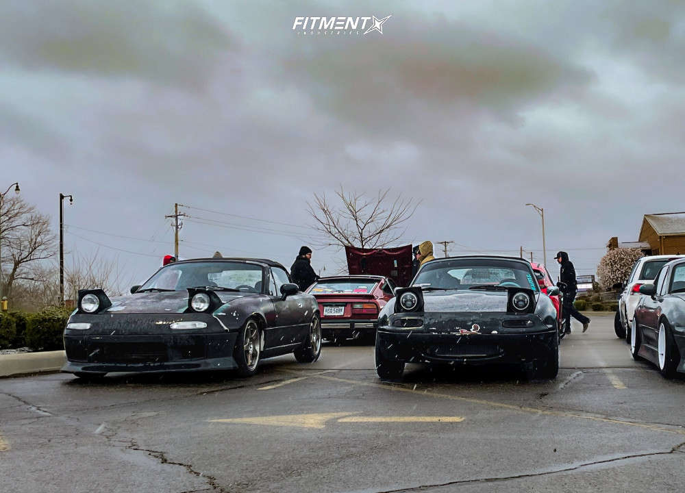 1990 Mazda Miata Base with 16x8 Japan Racing Jr29 and Hankook 205x45 on ...