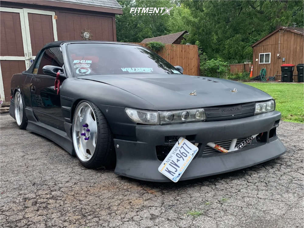 1993 Nissan 240SX SE with 18x8.5 Work Euroline and Atlas 205x40 on ...