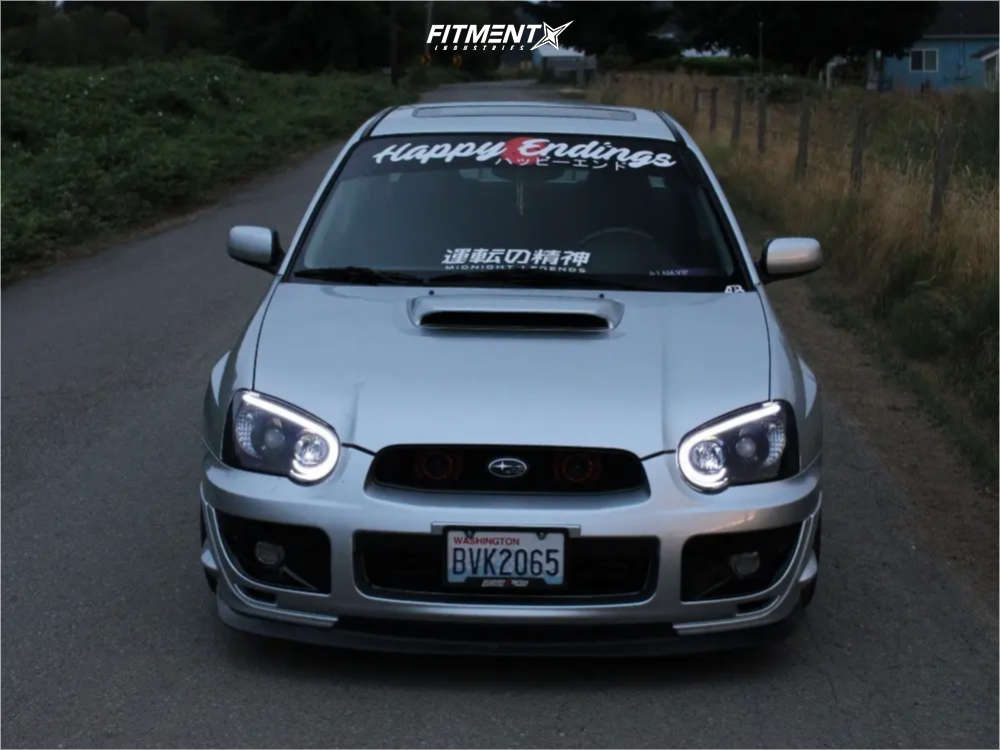 2004 Subaru Impreza WRX with 17x8 Konig Hypergram and Road Hugger ...