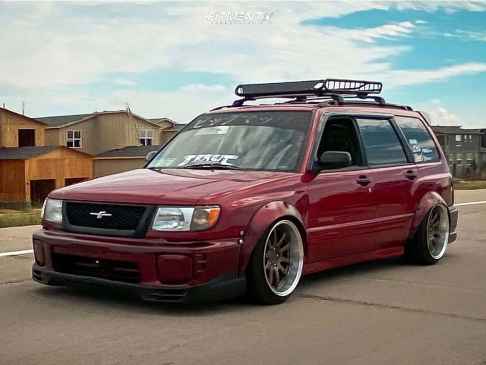 2000 Subaru Forester L with 18x10.5 Aodhan Ds02 and Federal 245x35 on ...
