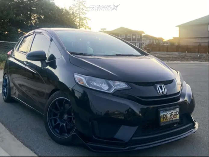 2015 Honda Fit LX with 15x8 Advan Racing RZII and Bridgestone 205x50 on ...