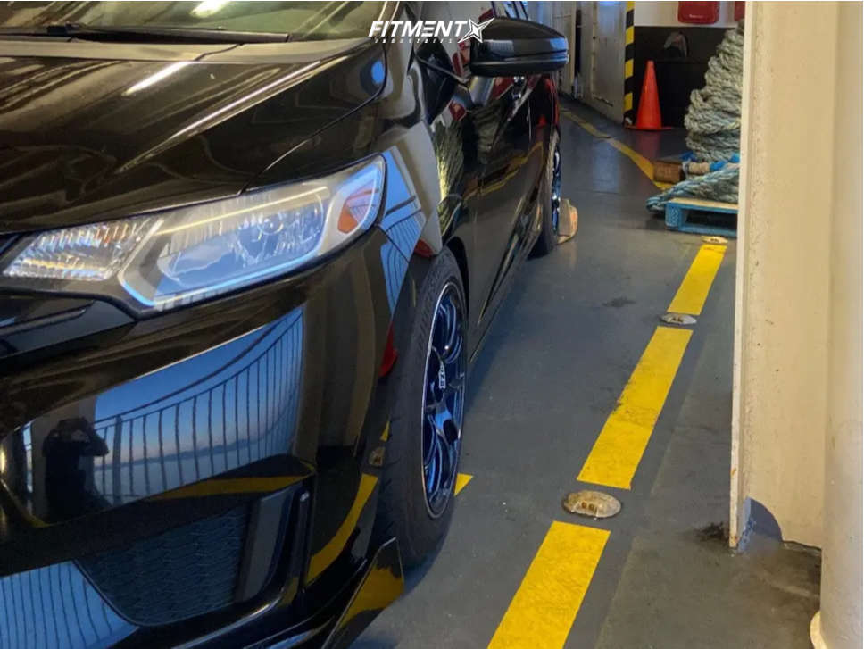 2015 Honda Fit LX with 15x8 Advan Racing RZII and Bridgestone 205x50 on ...