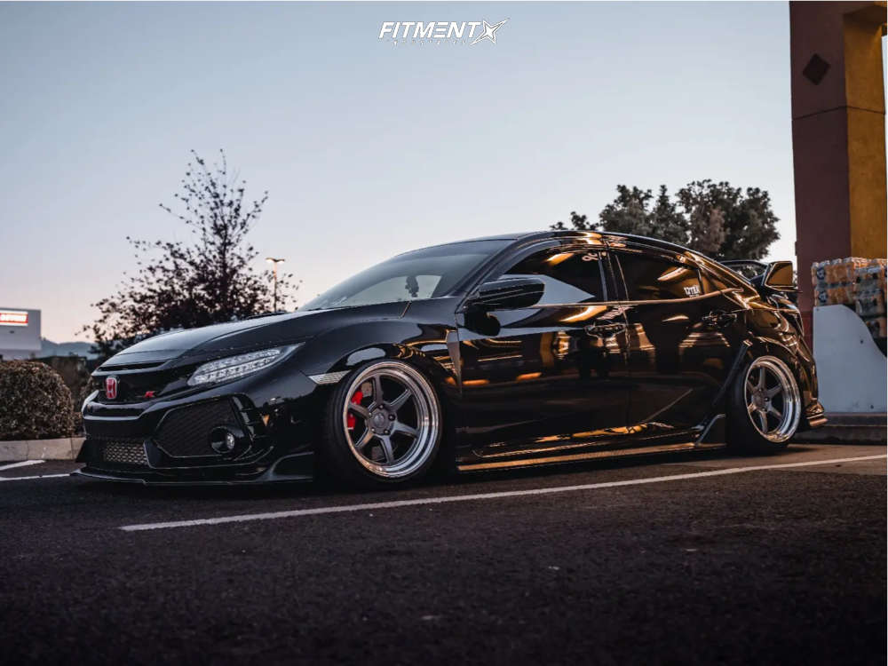 2017 Honda Civic Type R with 18x10.5 Kansei Roku and Falken 225x40 on ...