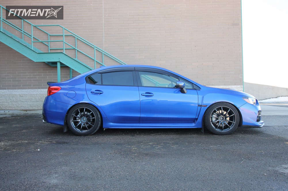 2017 Subaru WRX Base with 18x9 Advan RS and Dunlop 245x40 on Coilovers ...
