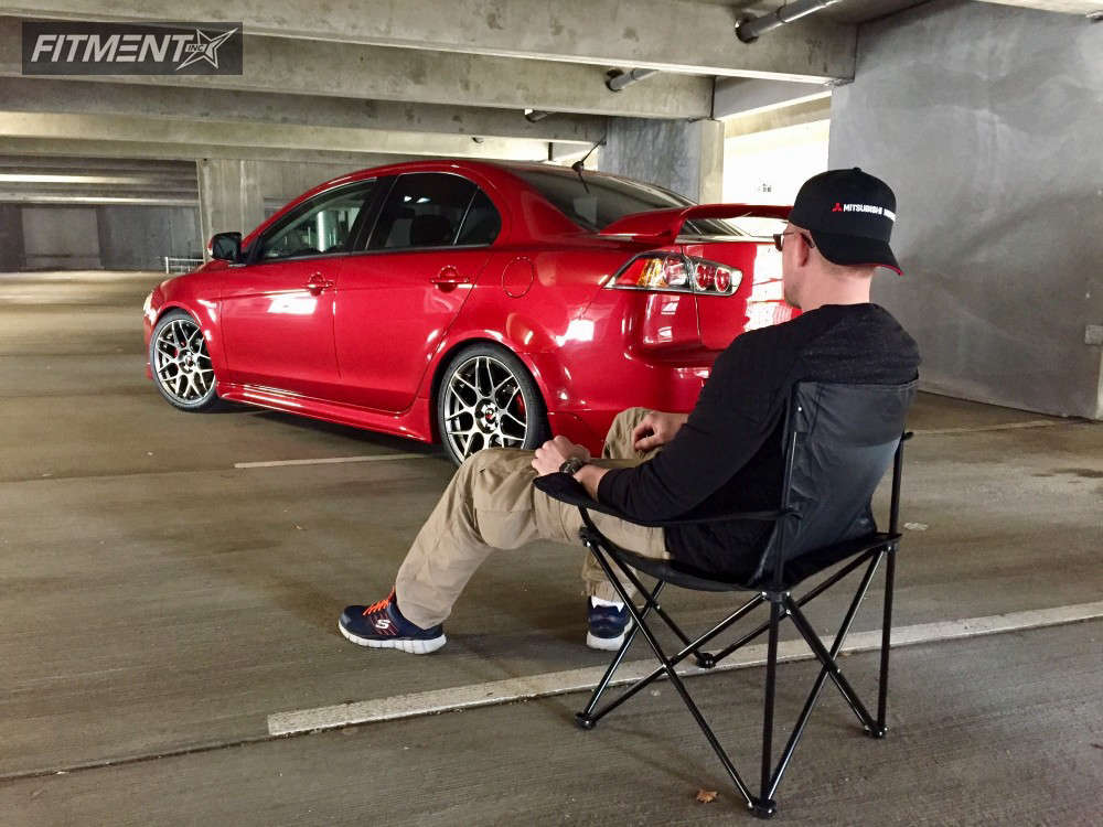 2010 Mitsubishi Lancer Ralliart with 18x7.5 Japan Racing JR18 and ...