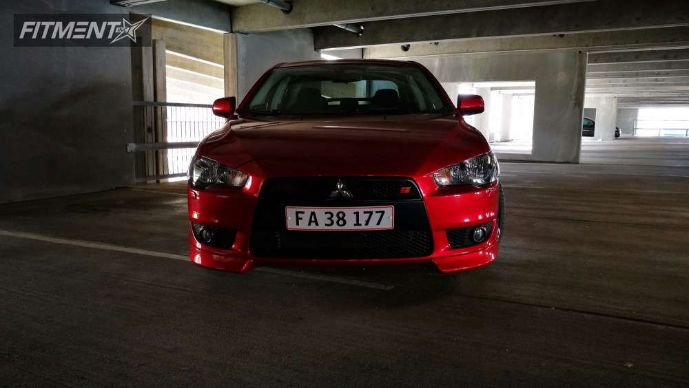 2010 Mitsubishi Lancer Ralliart with 18x7.5 Japan Racing JR18 and ...