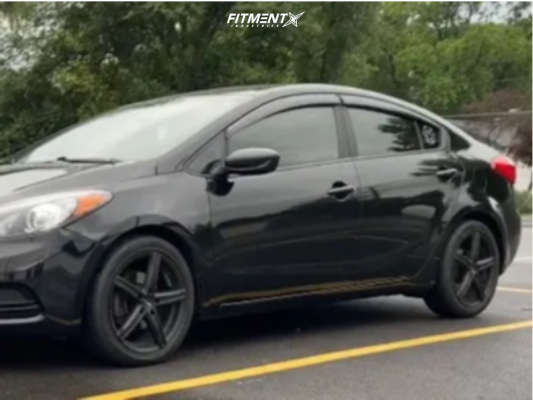 2016 Kia Forte LX with 17x8 Vision Boost and Vercelli 215x45 on Stock ...