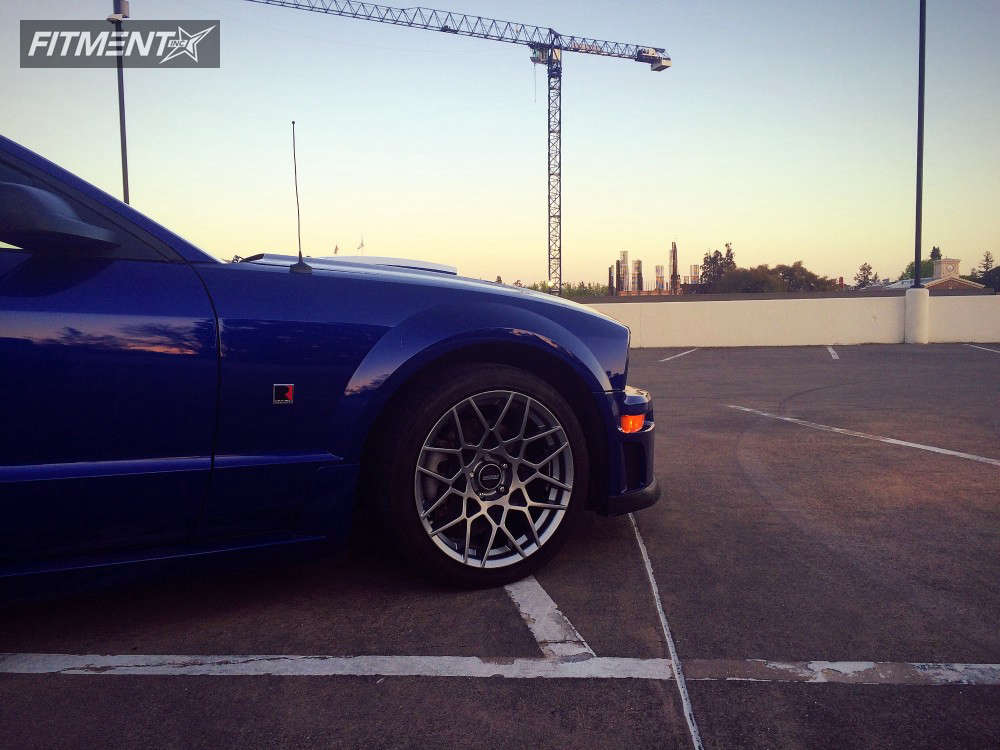 2005 Ford Mustang GT with 18x10 American Muscle and Continental 295x55 ...