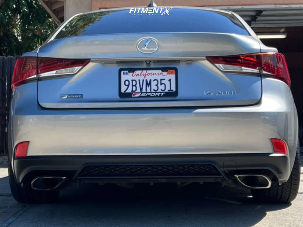 2017 Lexus IS200t F Sport with 18x9.5 Aodhan DS07 and Vercelli 225x40 ...