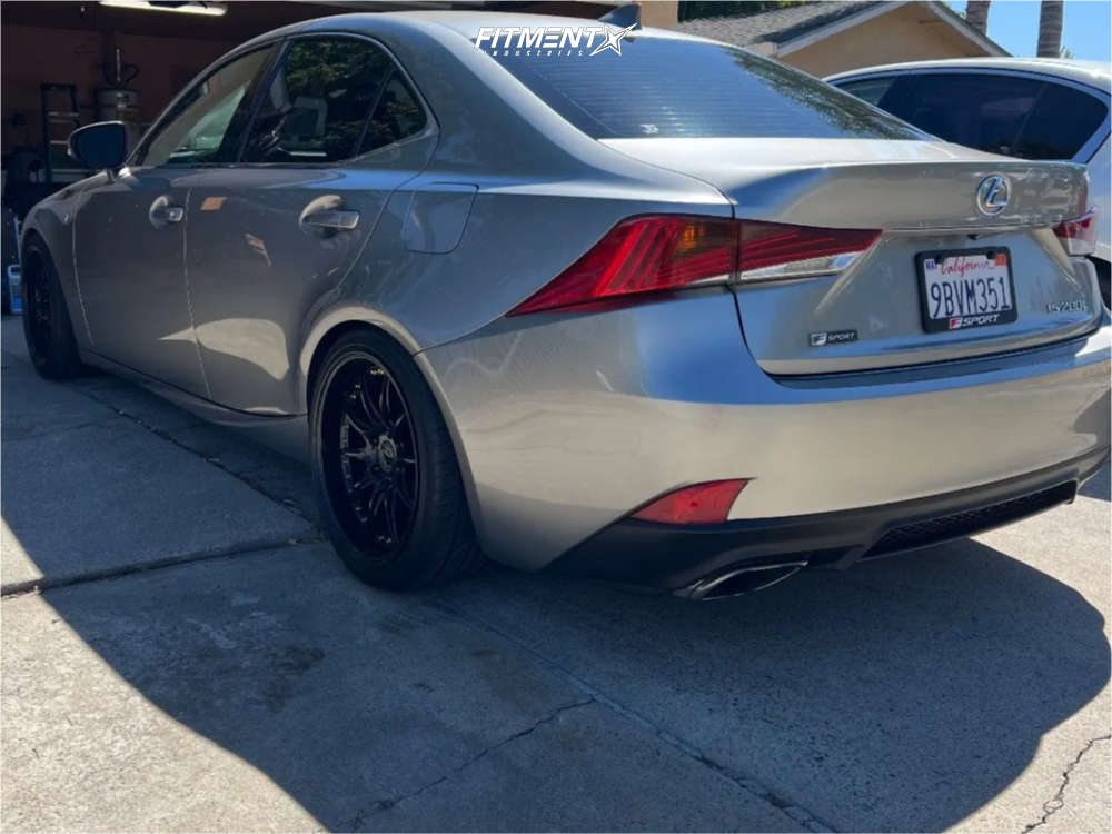 2017 Lexus IS200t F Sport with 18x9.5 Aodhan DS07 and Vercelli 225x40 ...