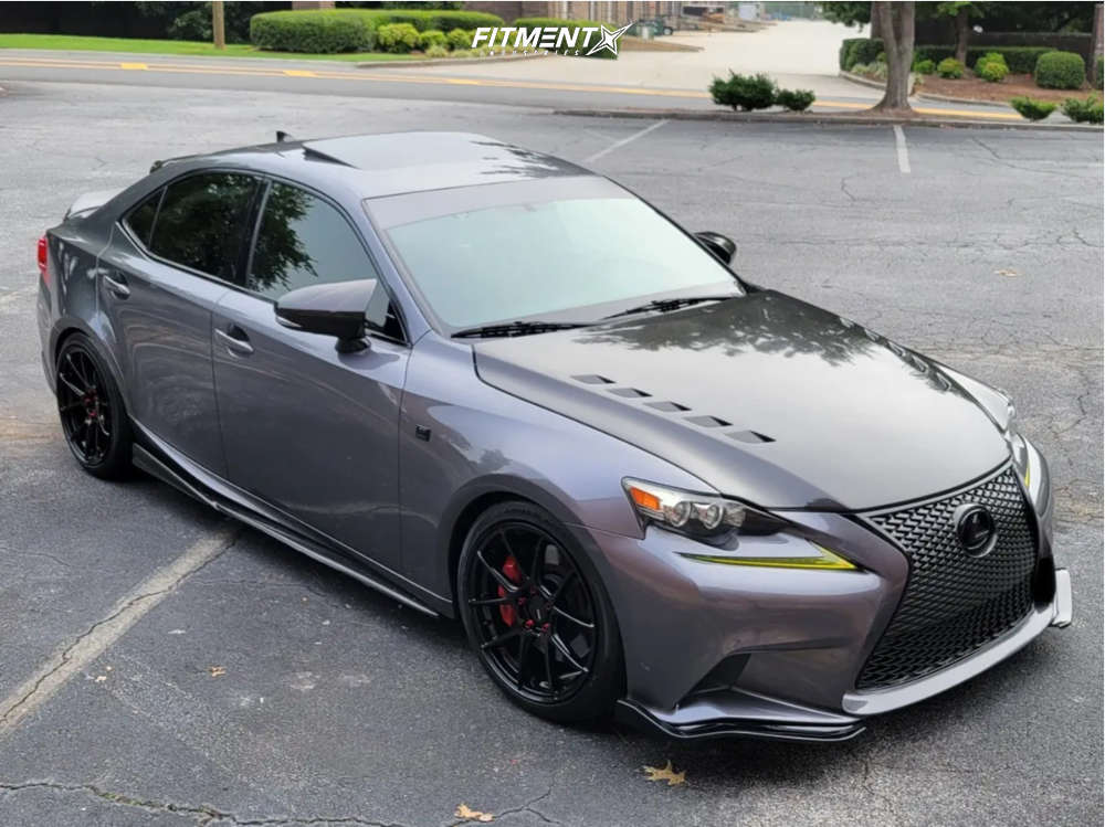 2014 Lexus IS350 F Sport with 18x8.5 Enkei Tsv and Yokohama 235x40 on ...