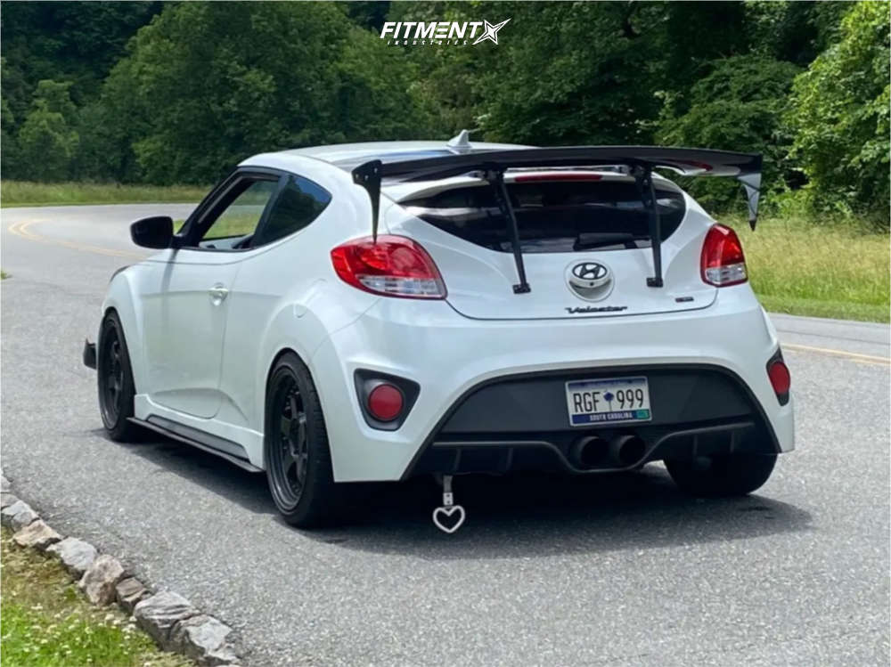 2016 Hyundai Veloster Turbo R-Spec with 18x8.5 Anovia Titan and ...