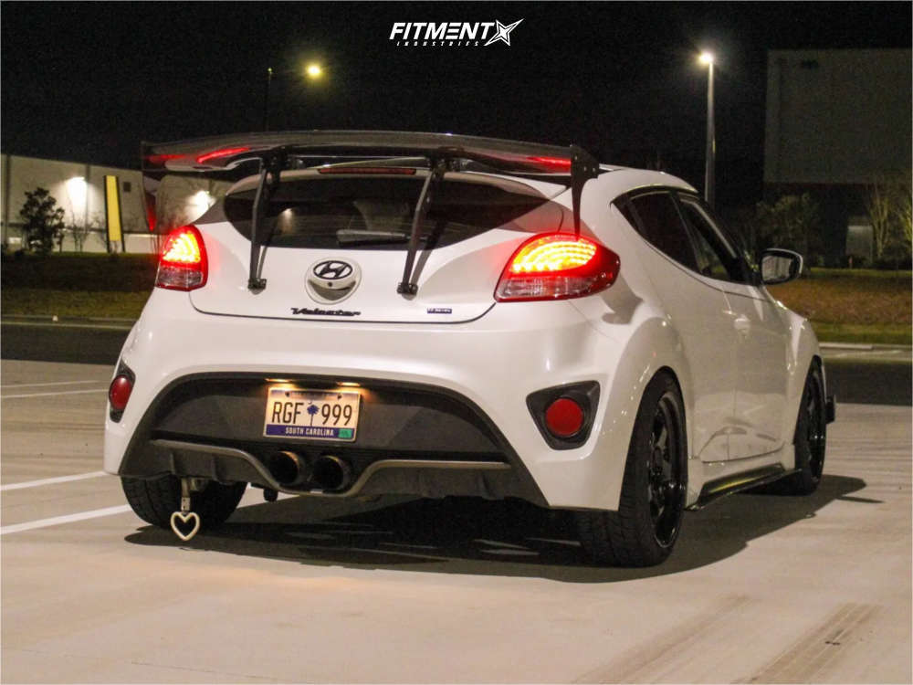 2016 Hyundai Veloster Turbo R-Spec with 18x8.5 Anovia Titan and ...