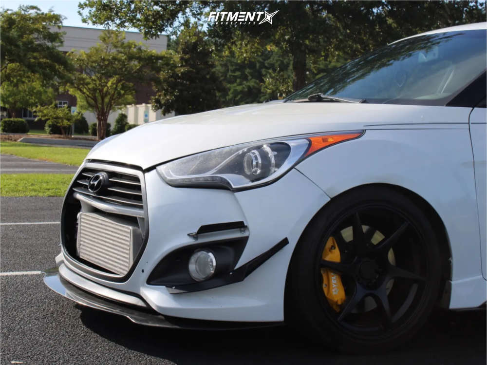 2016 Hyundai Veloster Turbo R-Spec with 18x8.5 Anovia Titan and ...