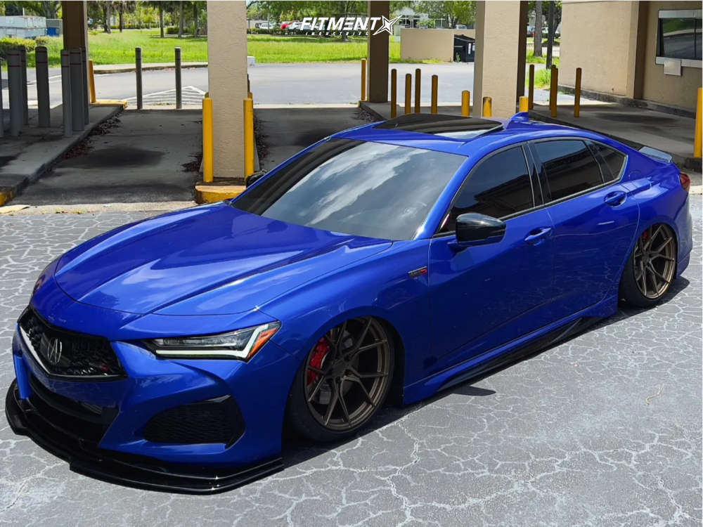 2021 Acura TLX Type S with 20x10 Stance Sf-07 and Pirelli 255x35 on Air ...