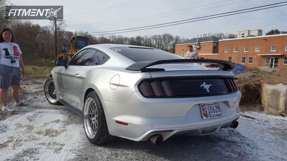 2016 Ford Mustang V6 with 19x9.5 Zedd SLM and Michelin 255x40 on ...