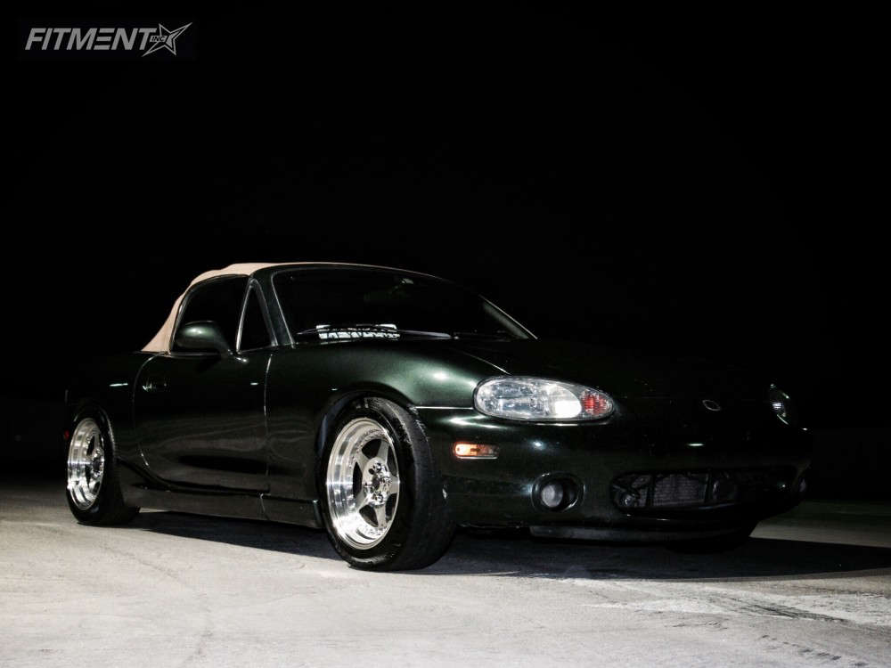 1999 Mazda MX-5 Miata Base with 15x7 Rota Kyusha and Hankook 195x50 on ...