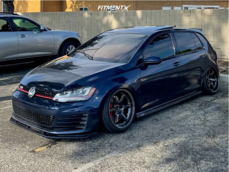 2017 Volkswagen GTI SE with 18x9.5 Ambit SR71 and Delinte 215x40 on ...