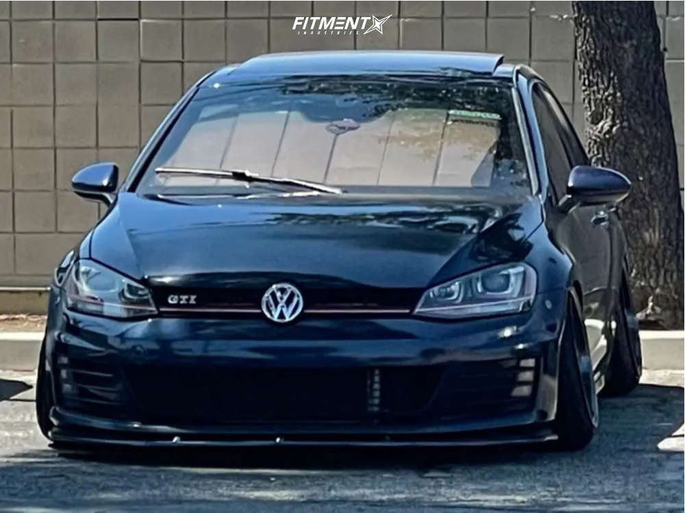 2017 Volkswagen GTI SE with 18x9.5 Ambit SR71 and Delinte 215x40 on ...