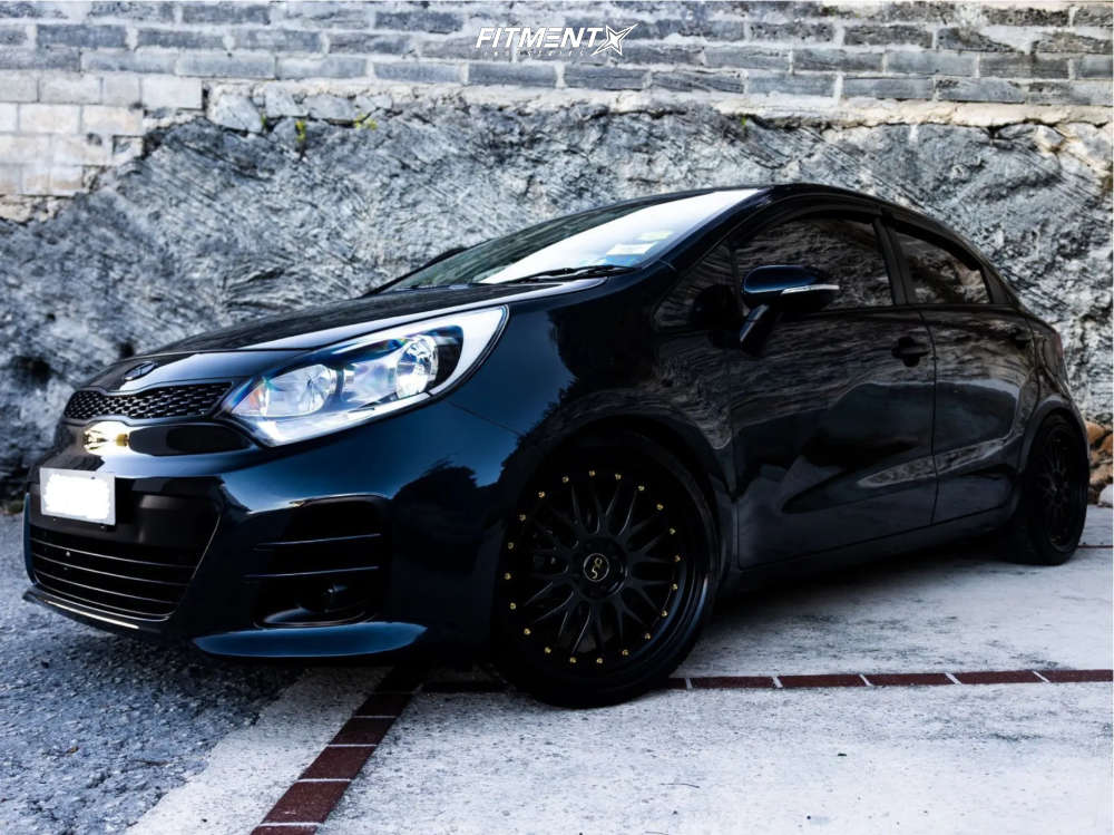 2015 Kia Rio LX with 18x8 JNC Jnc005 and Michelin 205x40 on Coilovers ...