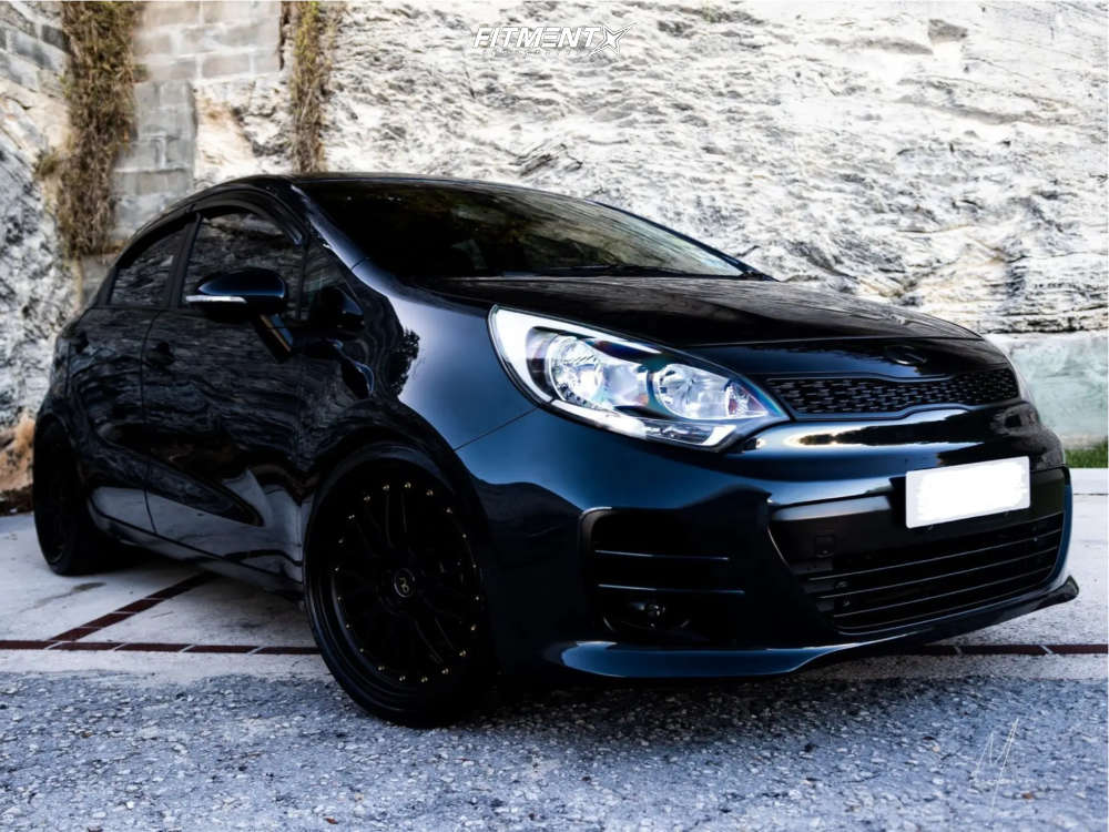 2015 Kia Rio LX with 18x8 JNC Jnc005 and Michelin 205x40 on Coilovers ...