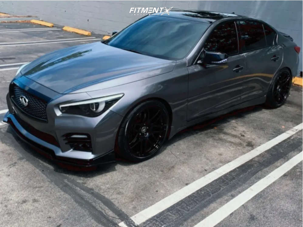 2015 INFINITI Q50 Premium with 19x10 Forgestar F14 and Firestone 265x35 ...