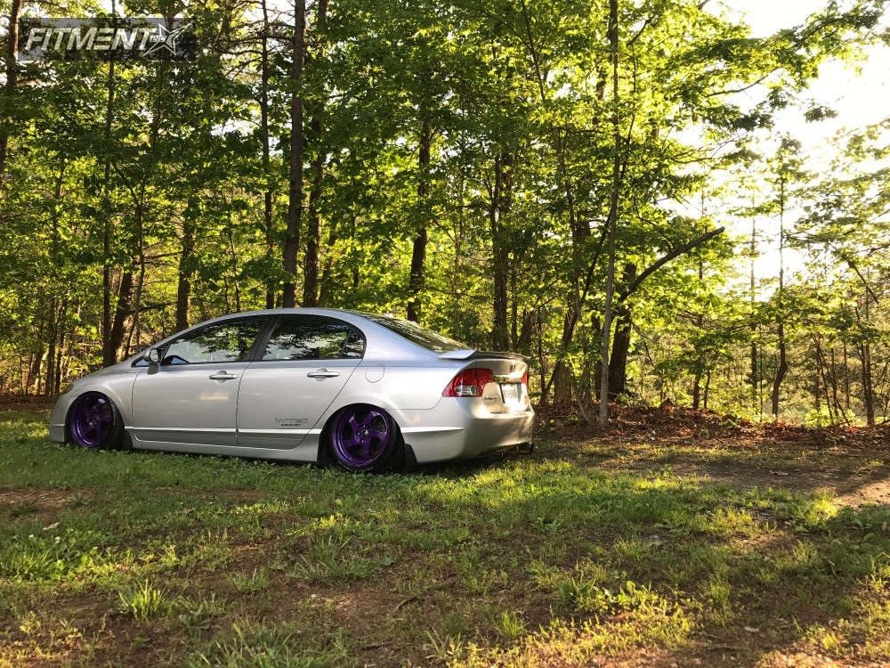 2009 Honda Civic Si with 17x9 JNC 034 and Nitto 205x40 on Air ...
