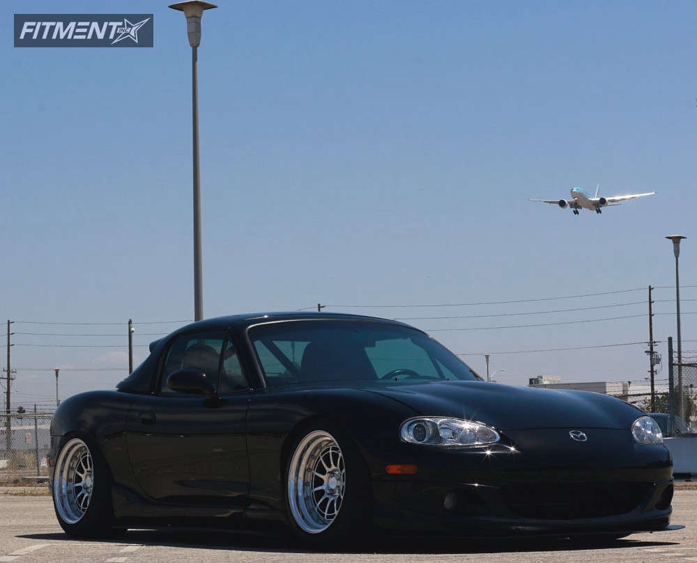 2002 Mazda MX-5 Miata Base with 16x9.5 CCW D110 and Toyo Tires 225x45 ...