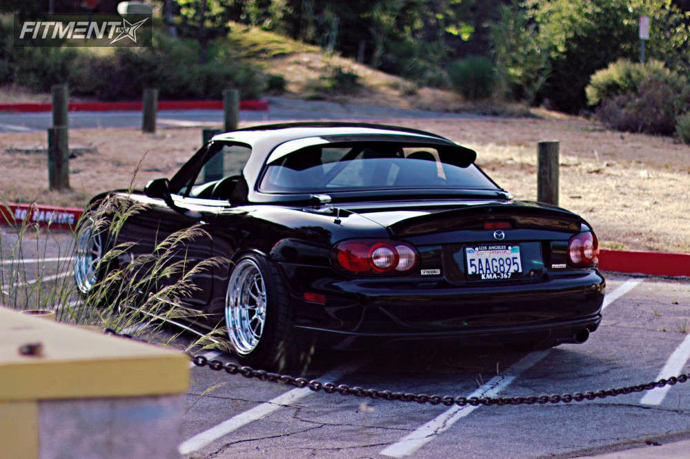 2002 Mazda MX-5 Miata Base with 16x9.5 CCW D110 and Toyo Tires 225x45 ...