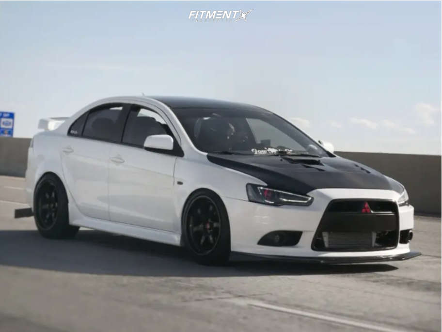 2011 Mitsubishi Lancer Ralliart with 18x9.5 Aodhan Ah08 and Falken ...