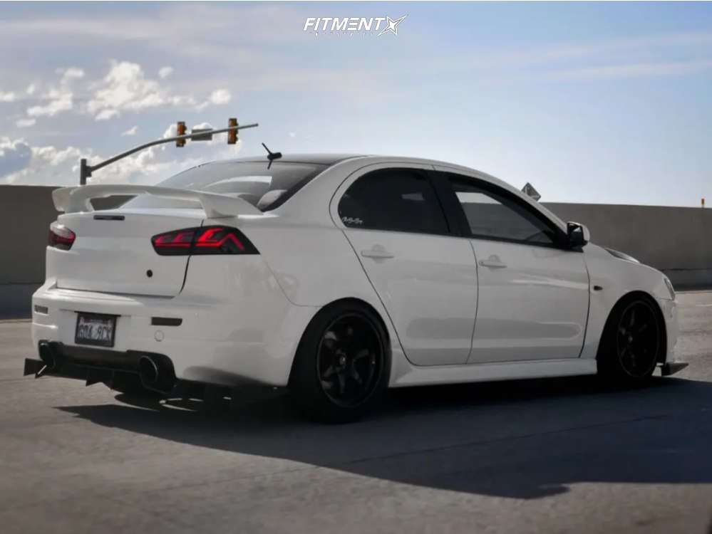 2011 Mitsubishi Lancer Ralliart with 18x9.5 Aodhan Ah08 and Falken ...