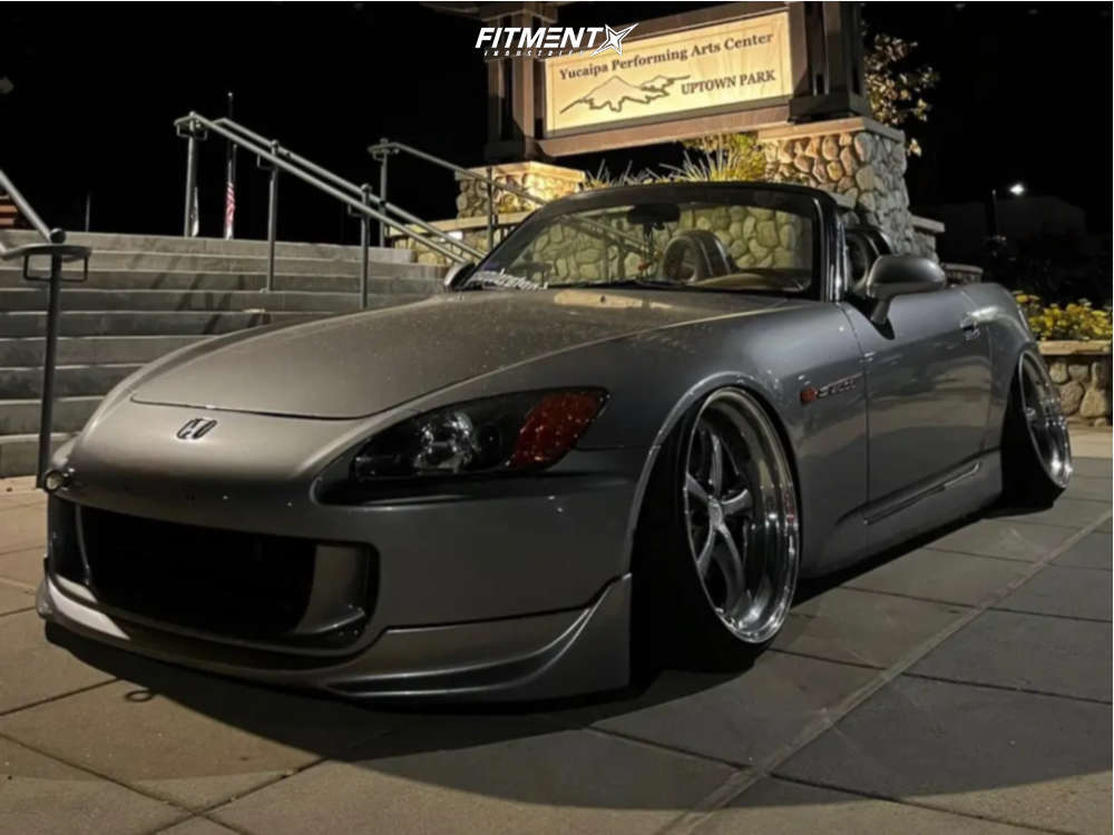 2003 Honda S2000 Base with 18x9.5 Work Vs Kf and Accelera 215x35 on Air ...